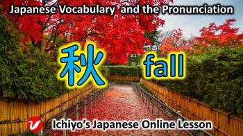 How to say "fall" or "autumn" in Japanese | 秋 (あき、aki) | Ichiyo's ...