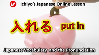 How to say "put in" in Japanese | 入れる (いれる、ireru) | Ichiyo's Japanese ...