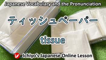 How to say “tissue” in Japanese | ティッシュペーパー (tisshu pēpā) | Ichiyo's ...