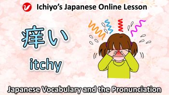 How to say "itchy" in Japanese | 痒い (かゆい、kayui) | い-Adjective | Ichiyo ...